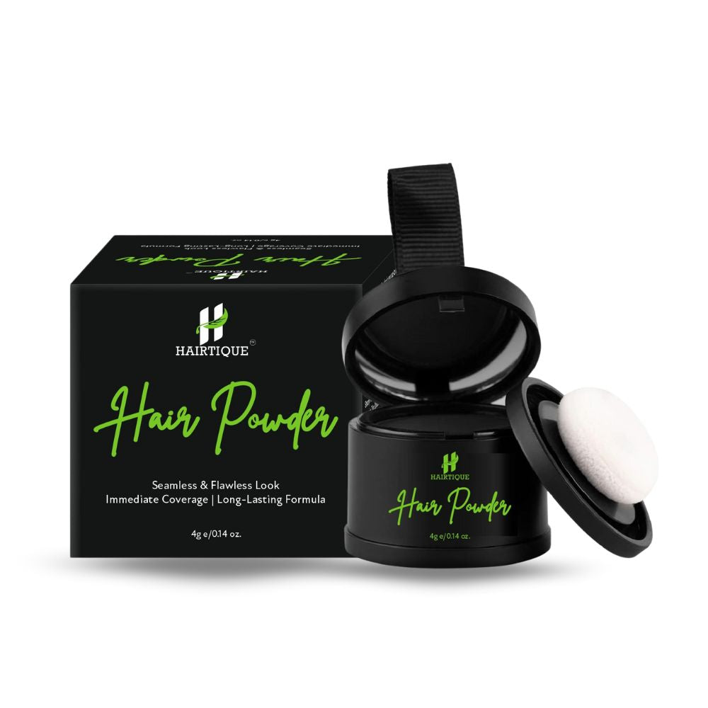 Cover-Up Hair Powder - Black | Covers Grey Roots & Bald Spots Instantl ...