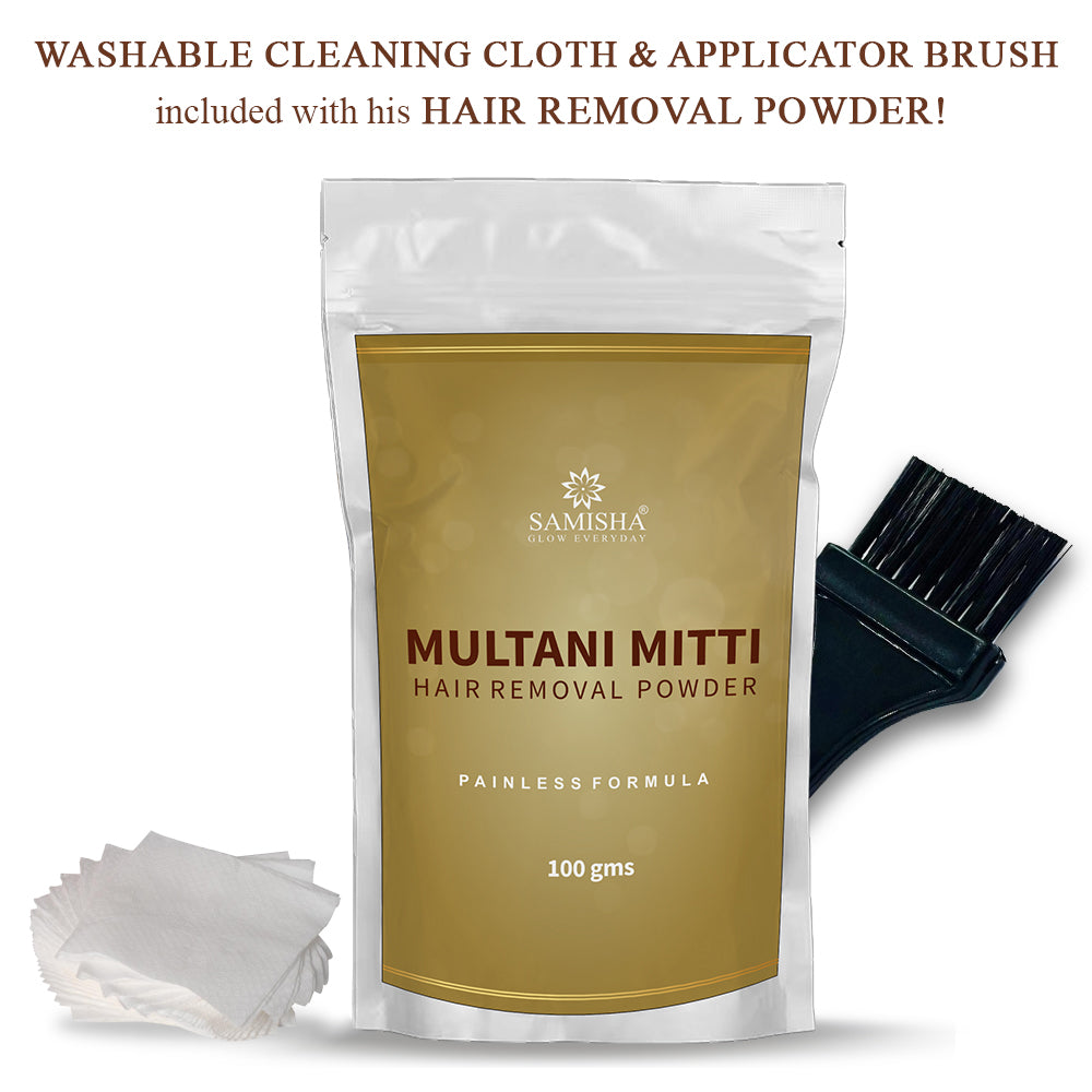 Multani Mitti Hair Removal Powder - 100gm – Samisha Organic