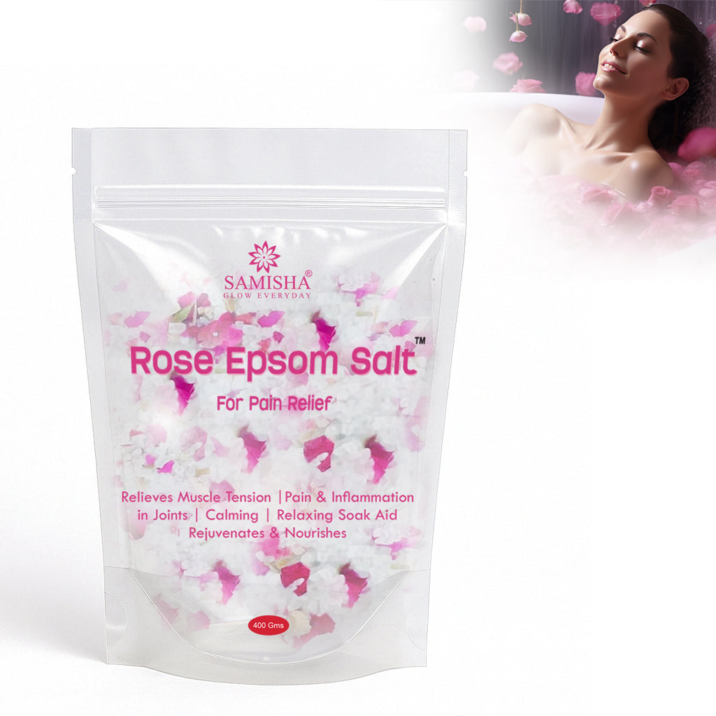 Rose Epsom Salt For Pain Relief - 400gm – Samisha Organic