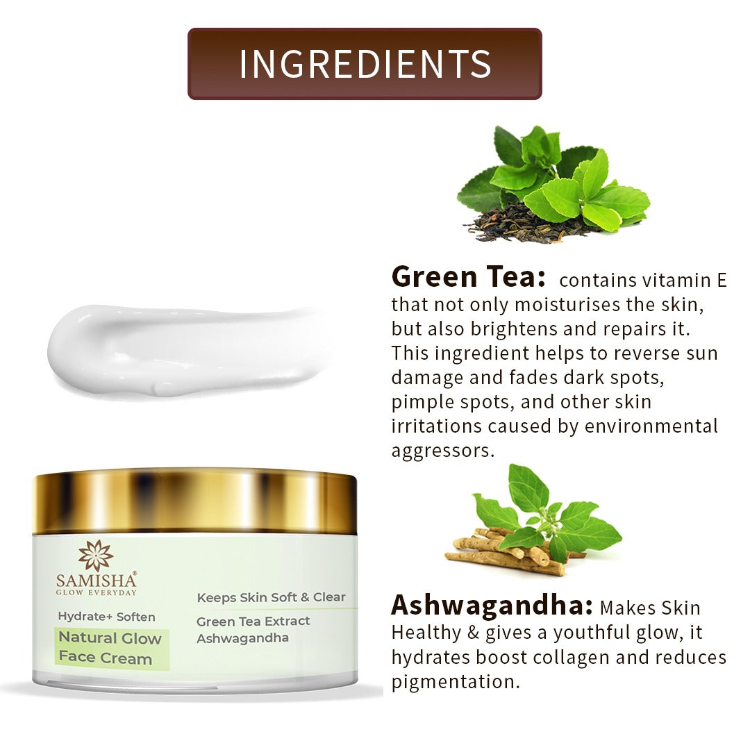 Buy Natural Glow Face Cream at Best Price - Samisha Organic