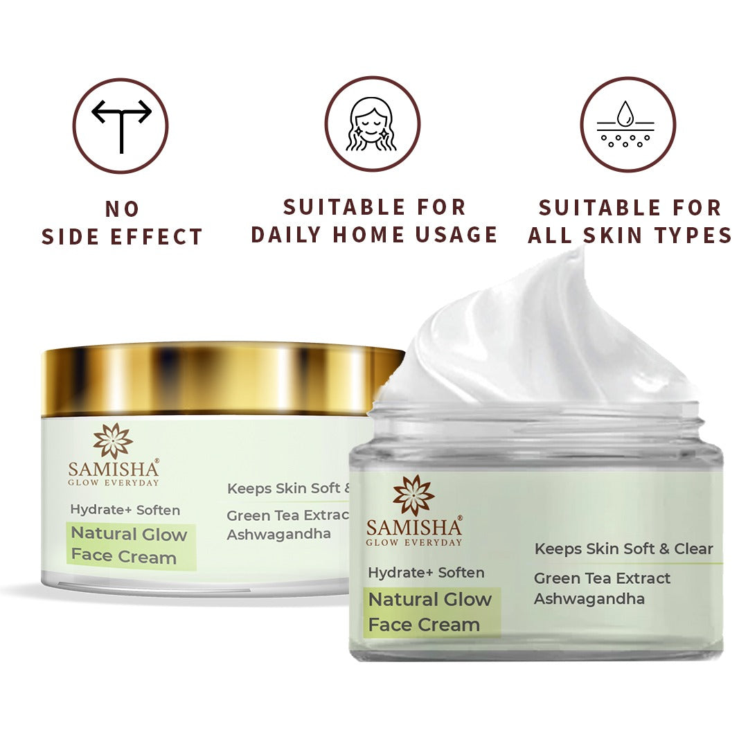 Buy Natural Glow Face Cream at Best Price - Samisha Organic